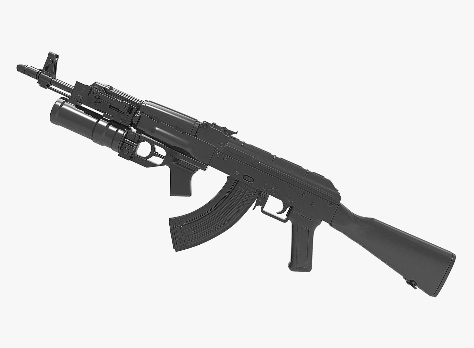 Ak 74 Rifle GP 25 3D model | CGTrader