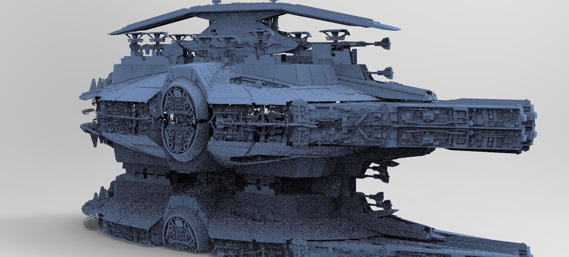 Jupiter Ancient tech temple Space station 2 designs 3D model | CGTrader