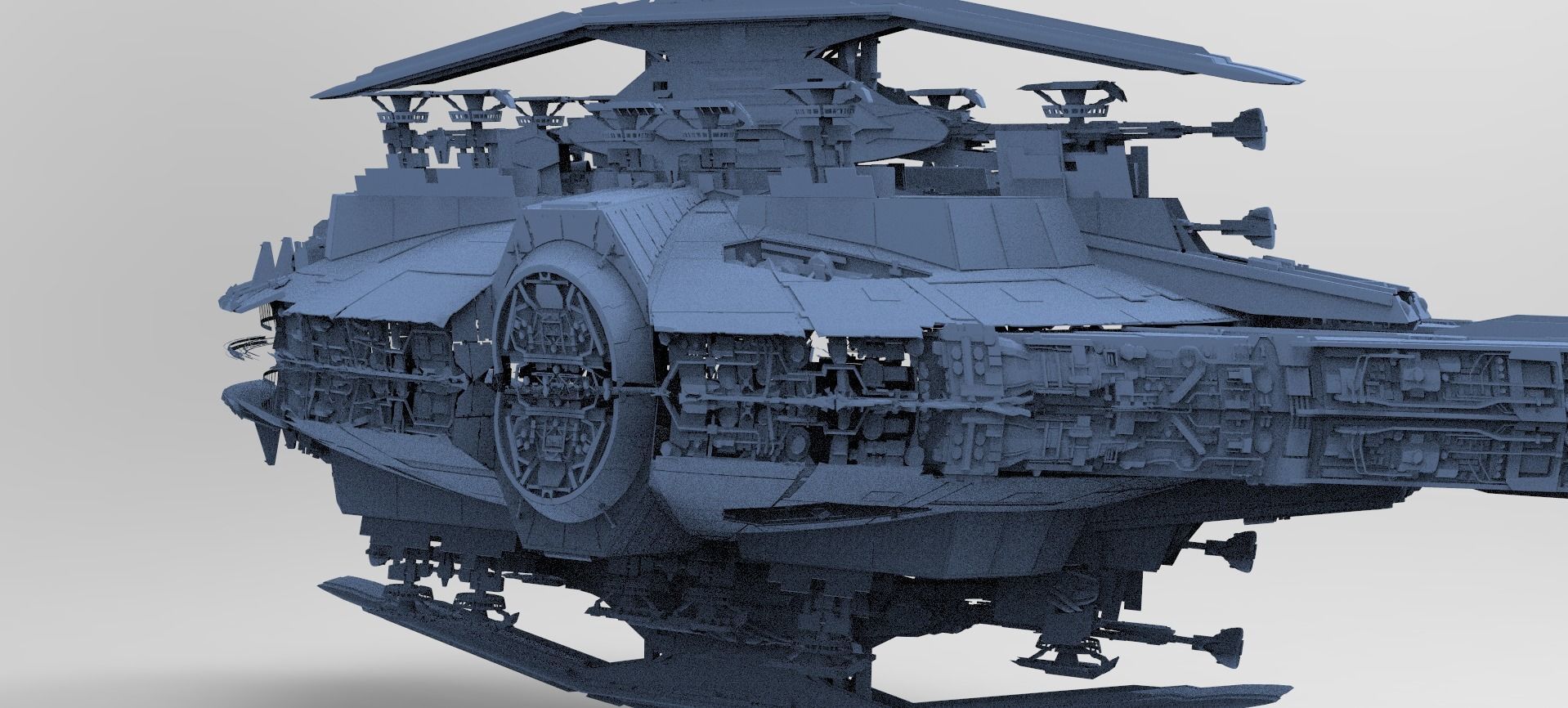 Jupiter Ancient tech temple Space station 6 3D model | CGTrader