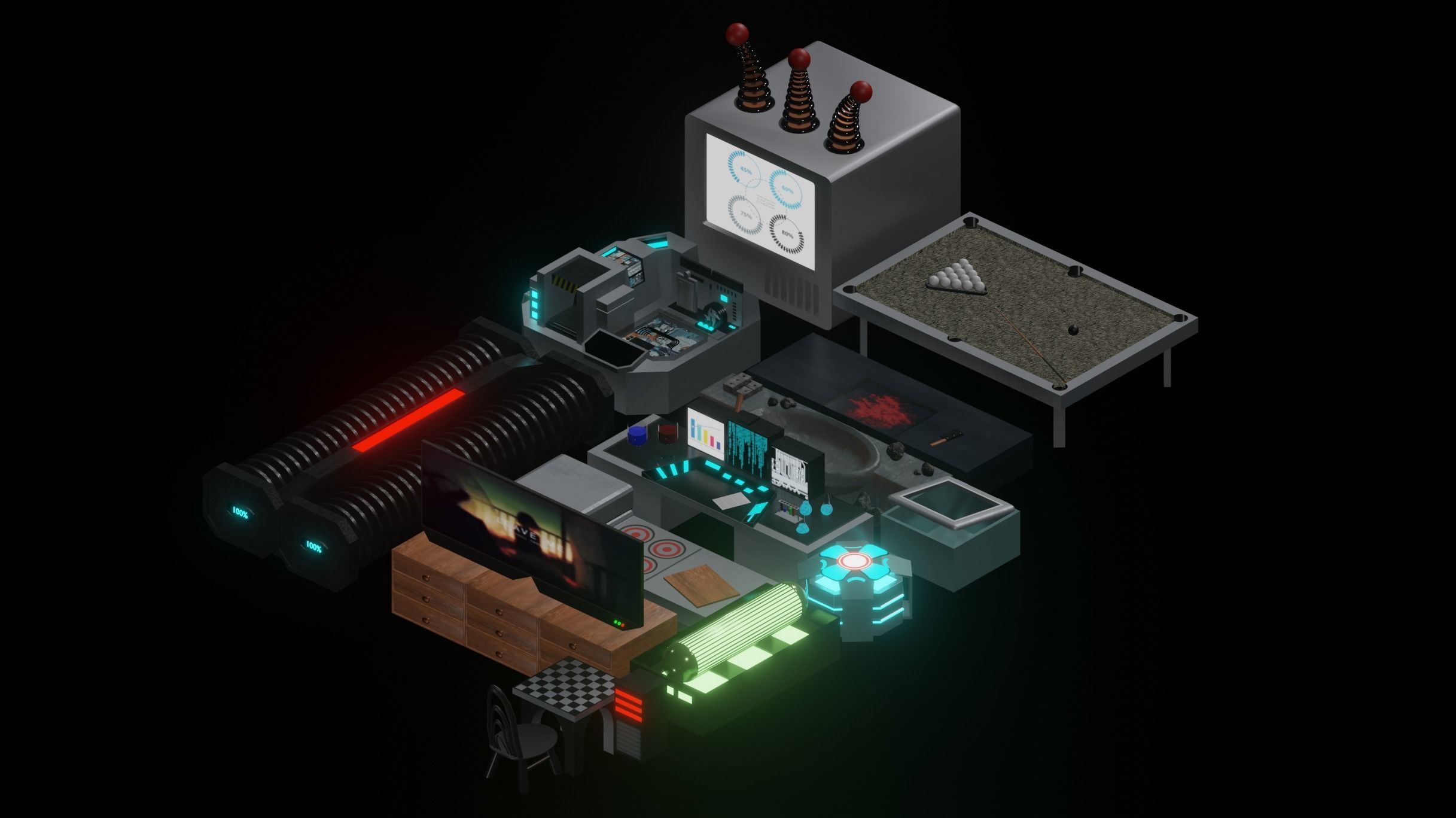 A set of 3d models for the game rimworld 3D model animated | CGTrader