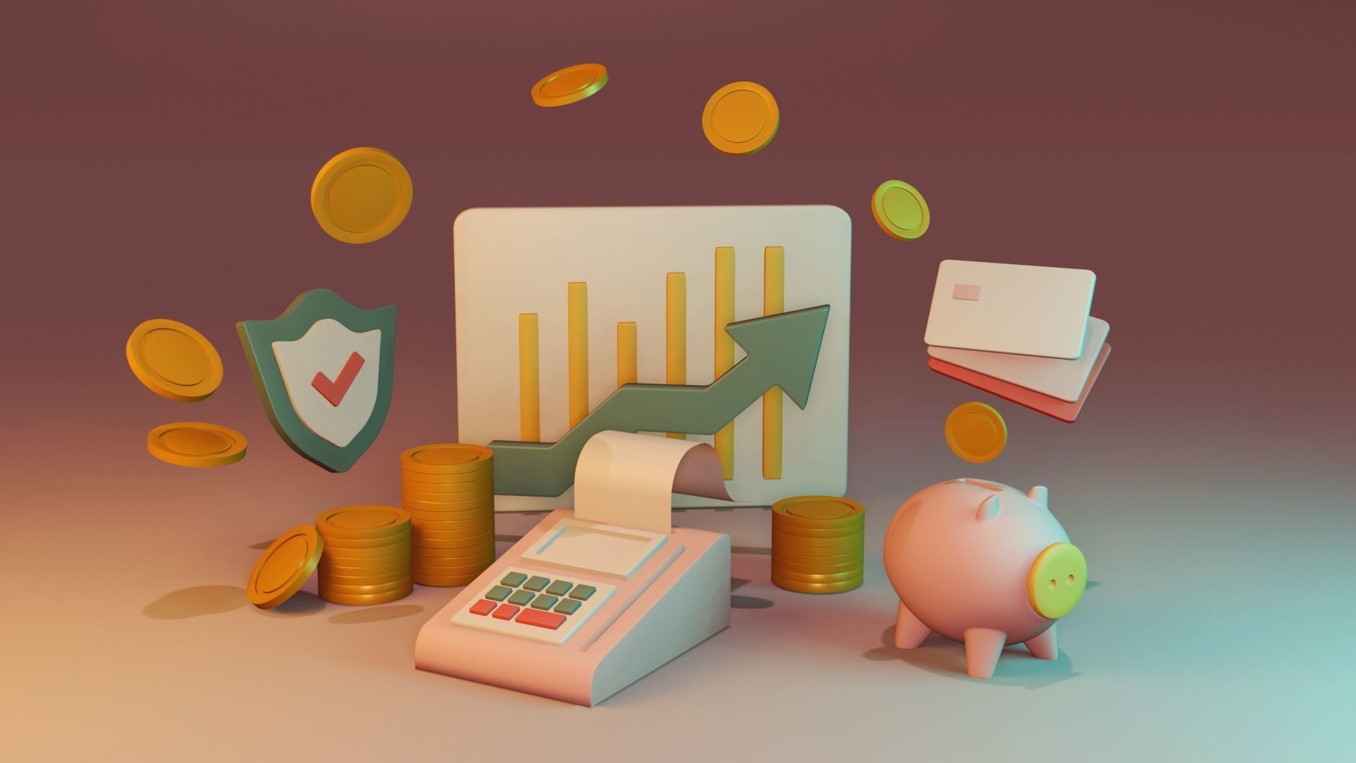 Finance 3D Assets free 3D model | CGTrader