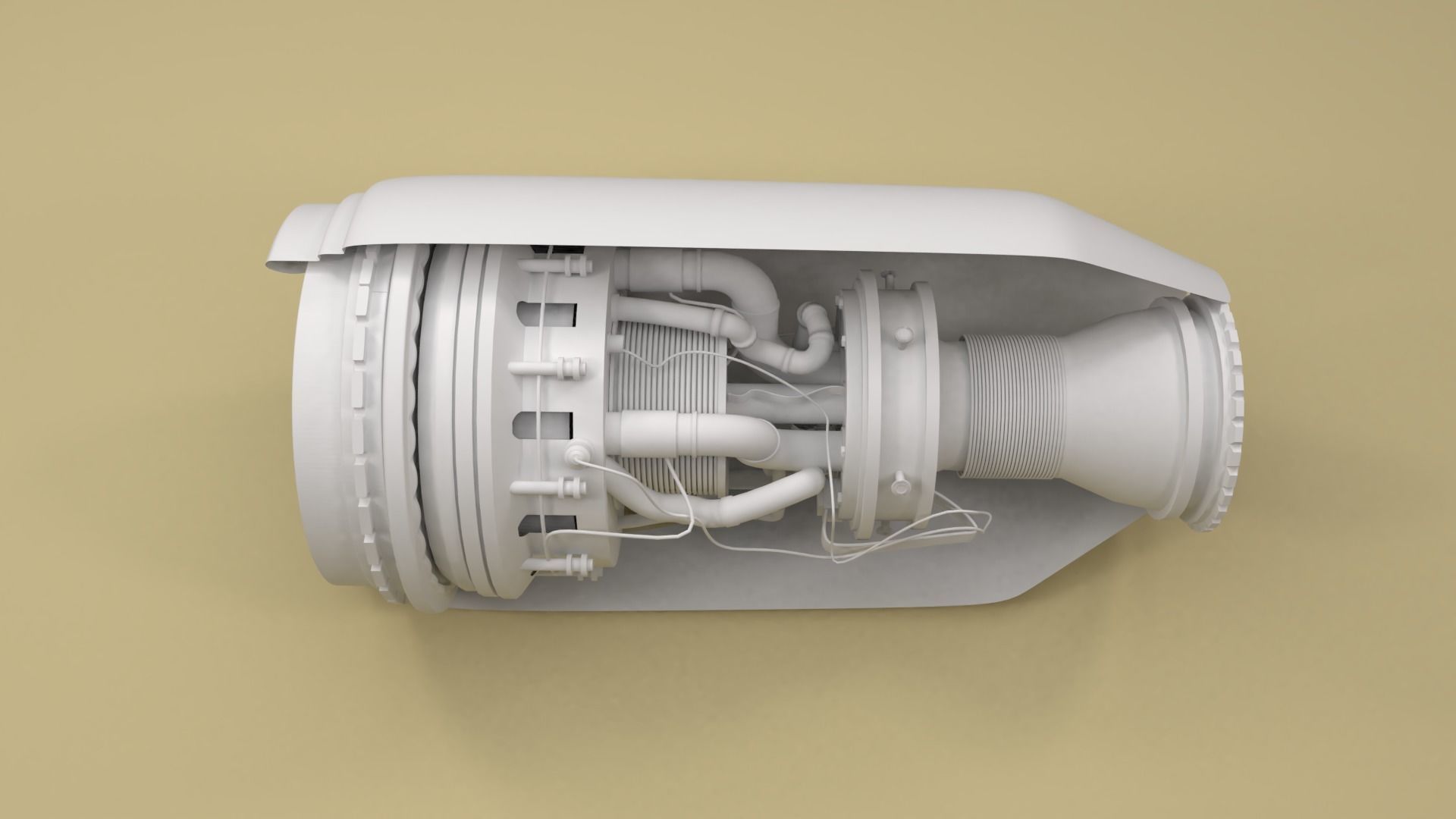 Plane Engine 3D model animated | CGTrader
