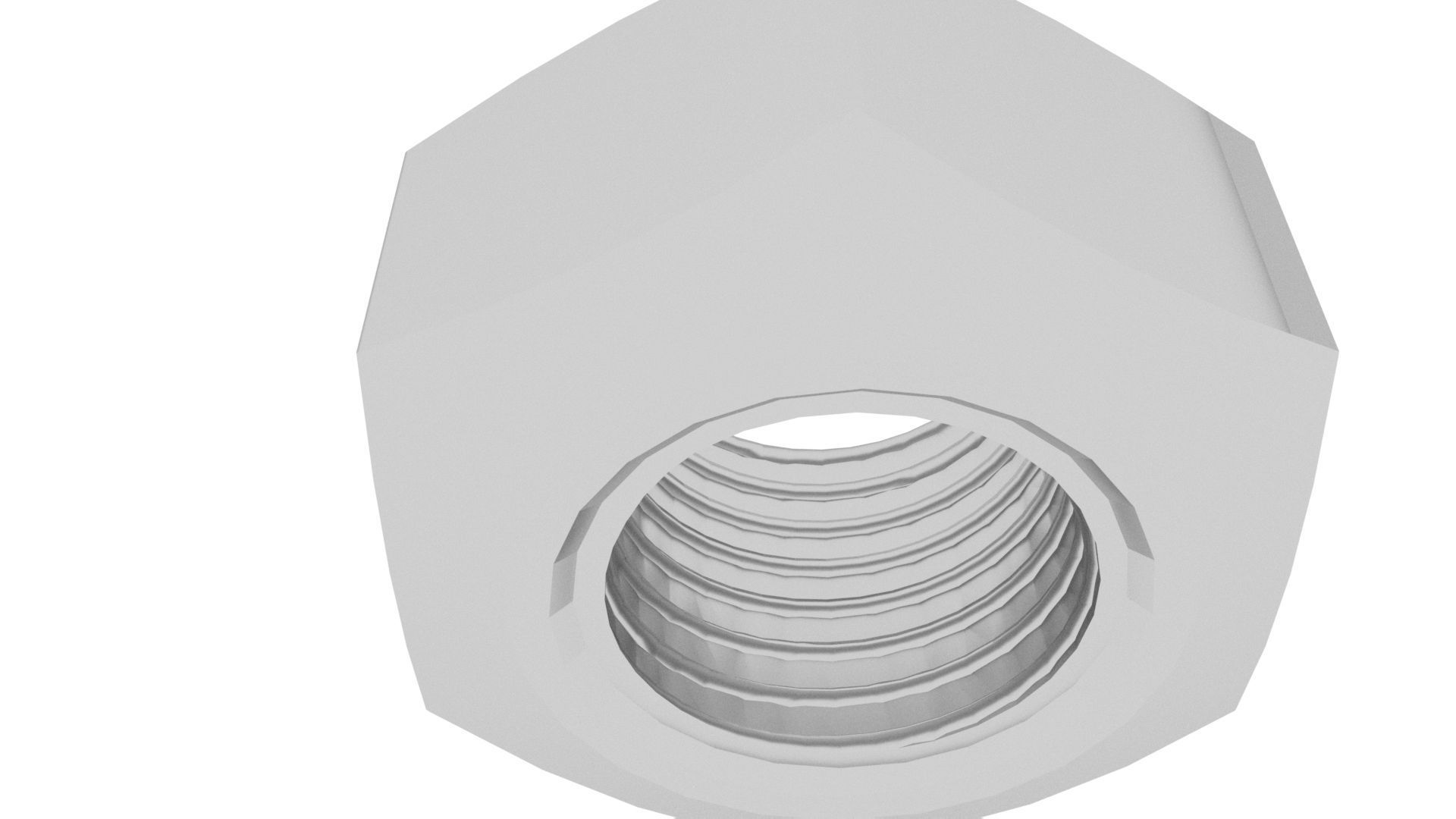 Hex Head and Nut Bolt 3D model | CGTrader