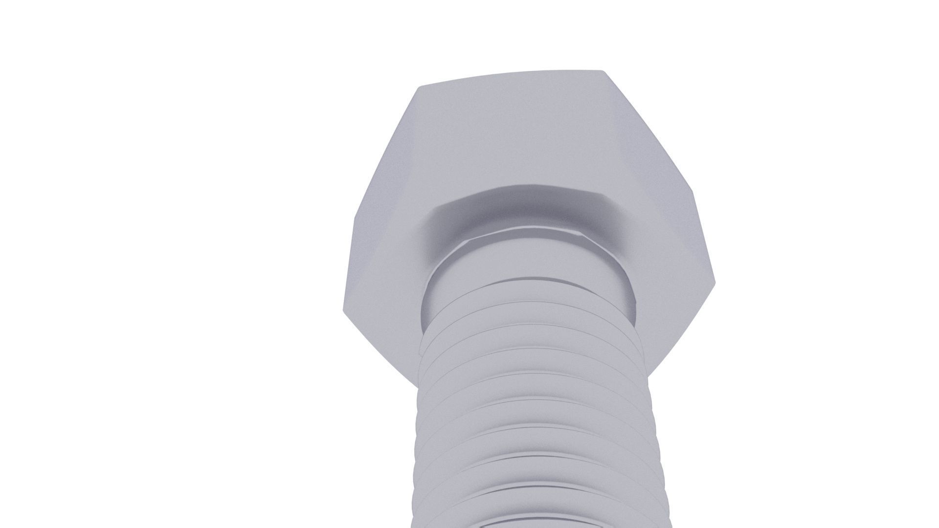 Hex Head and Bolt Nut 3D model | CGTrader