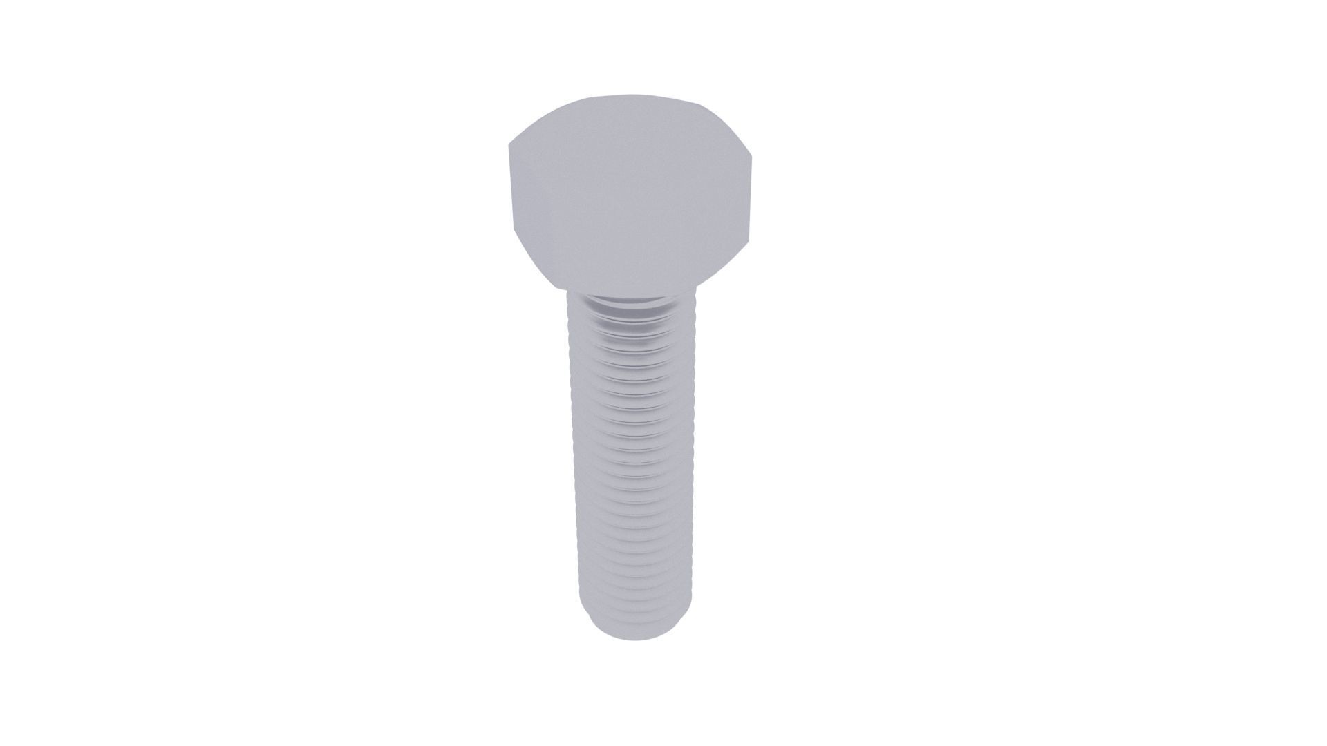 Hex Head and Bolt Nut 3D model | CGTrader