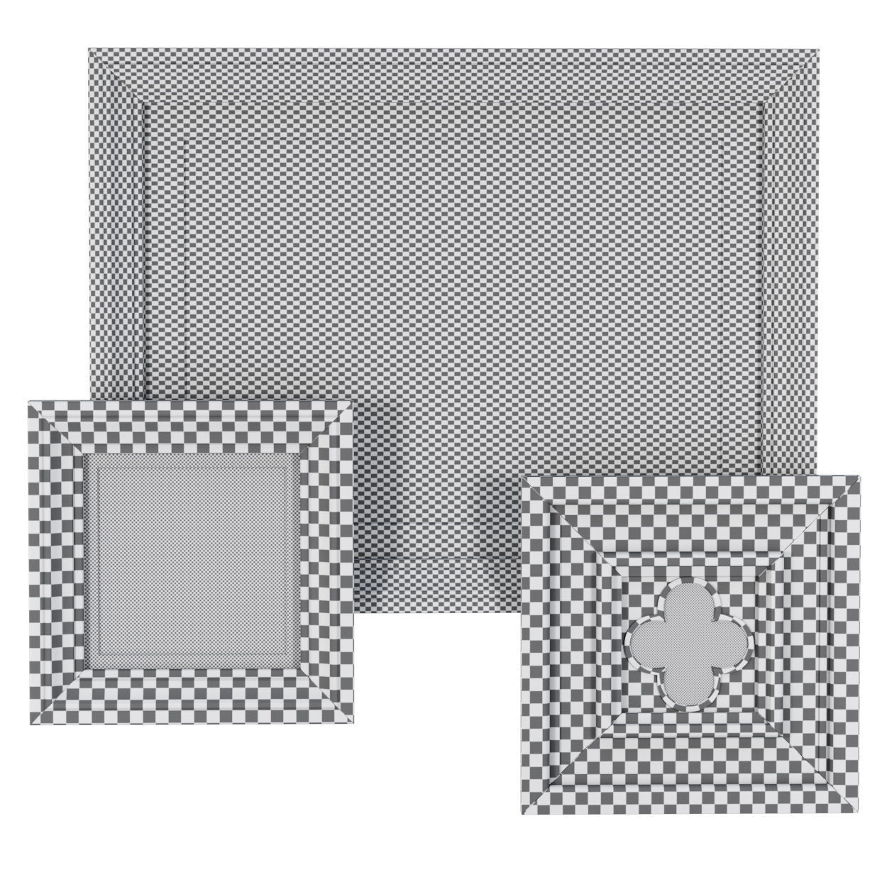 Wooden picture frames 3D model | CGTrader