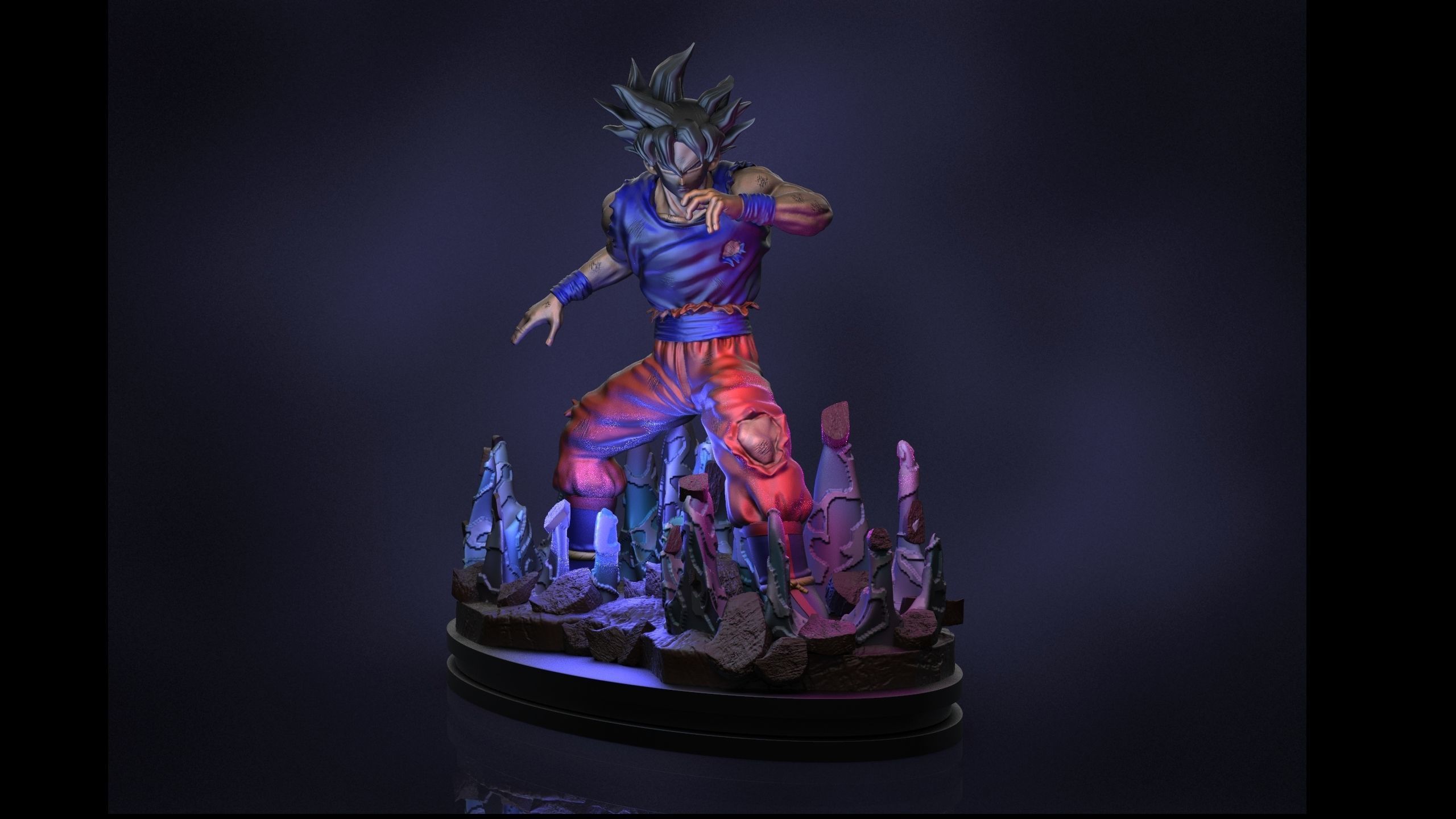 GOKU SINGS ULTRA INSTINCT 3D model 3D printable | CGTrader