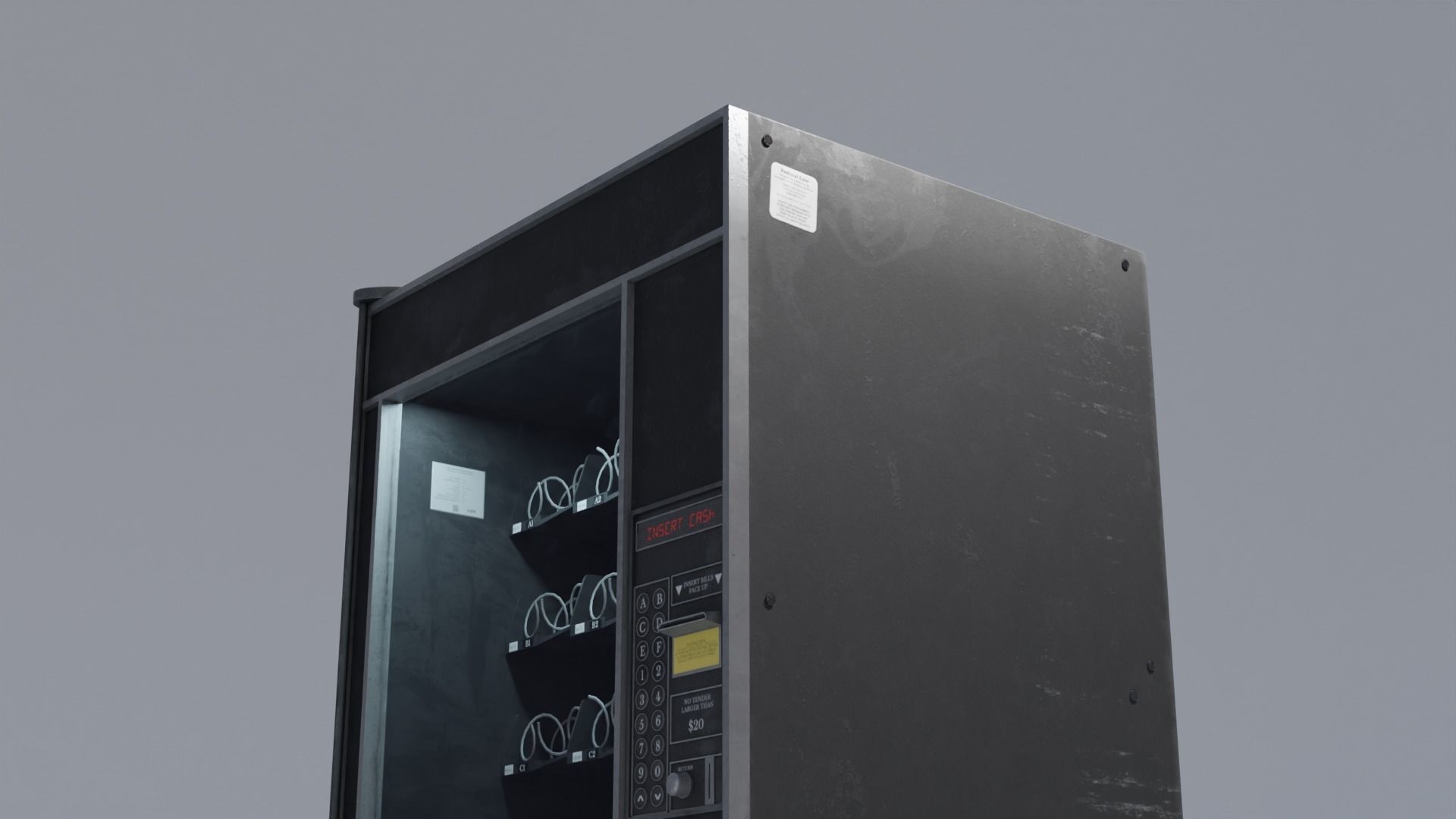 3D model 80s Retro Vending Machine with 8K 4K and 2K Textures VR / AR ...