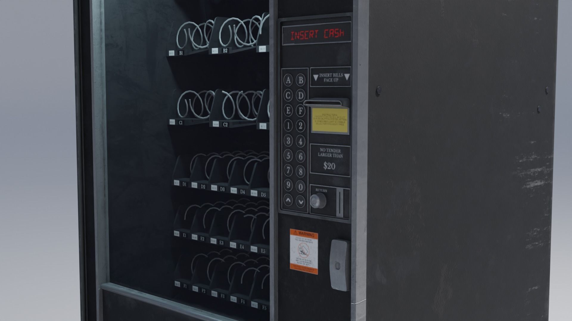 3D model 80s Retro Vending Machine with 8K 4K and 2K Textures VR / AR ...