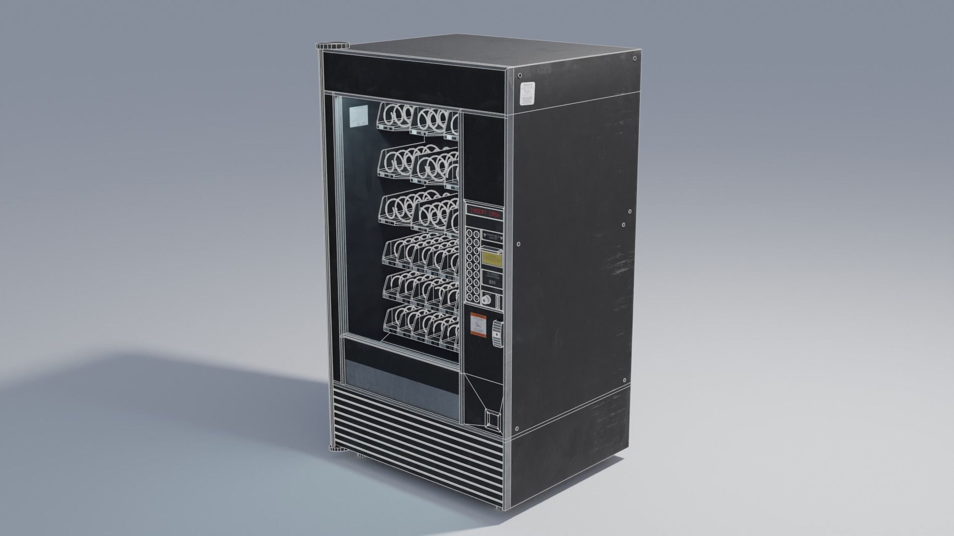 3D model 80s Retro Vending Machine with 8K 4K and 2K Textures VR / AR ...