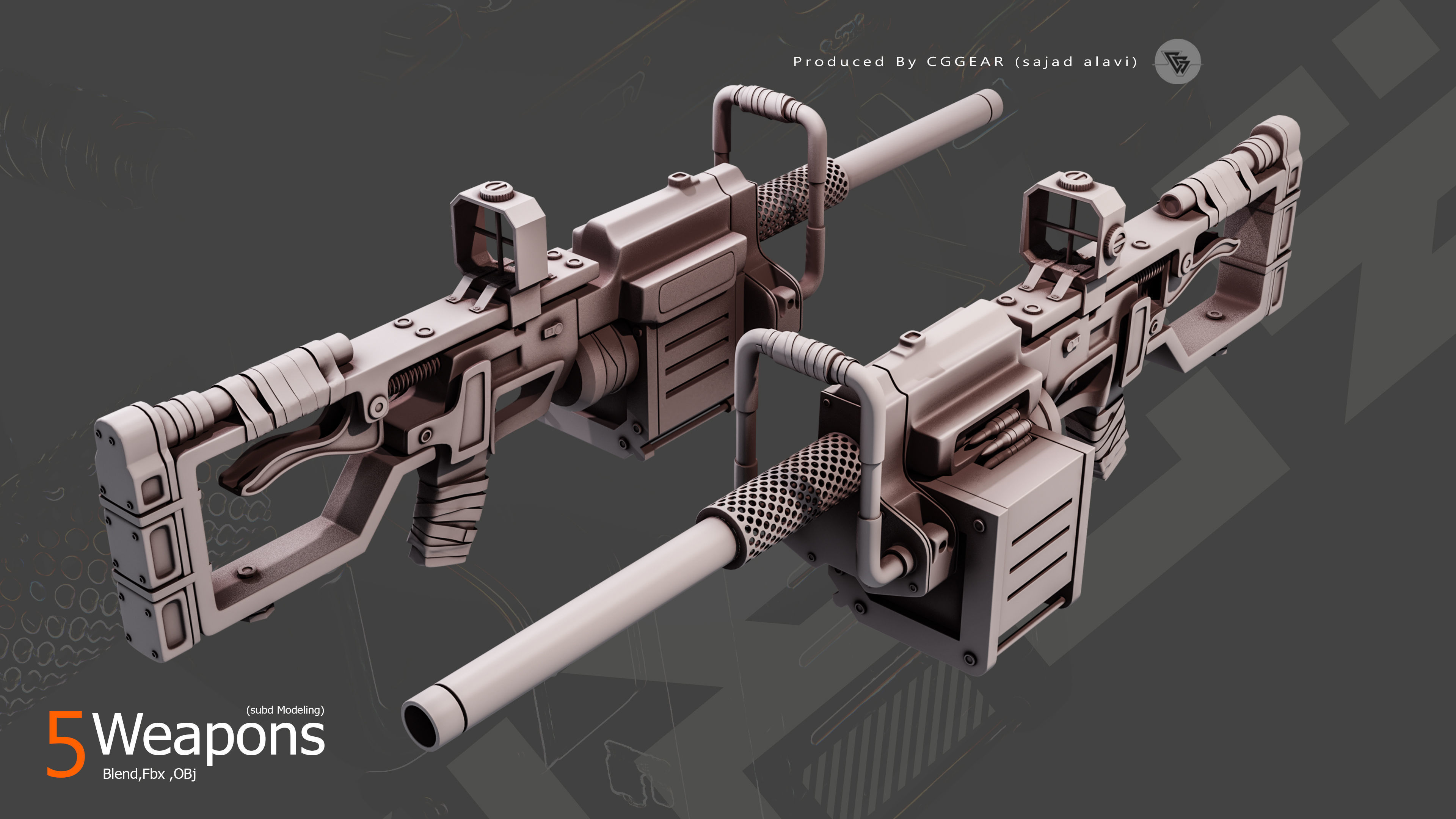 Weapons 3D model | CGTrader