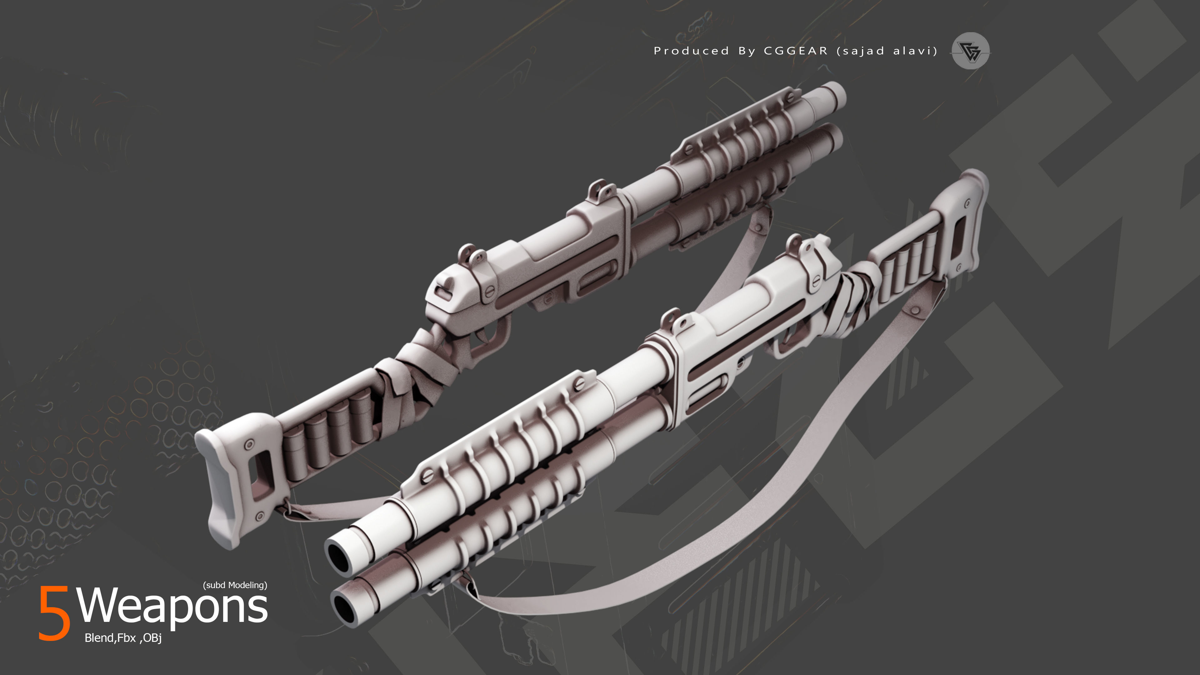 Weapons 3D model | CGTrader