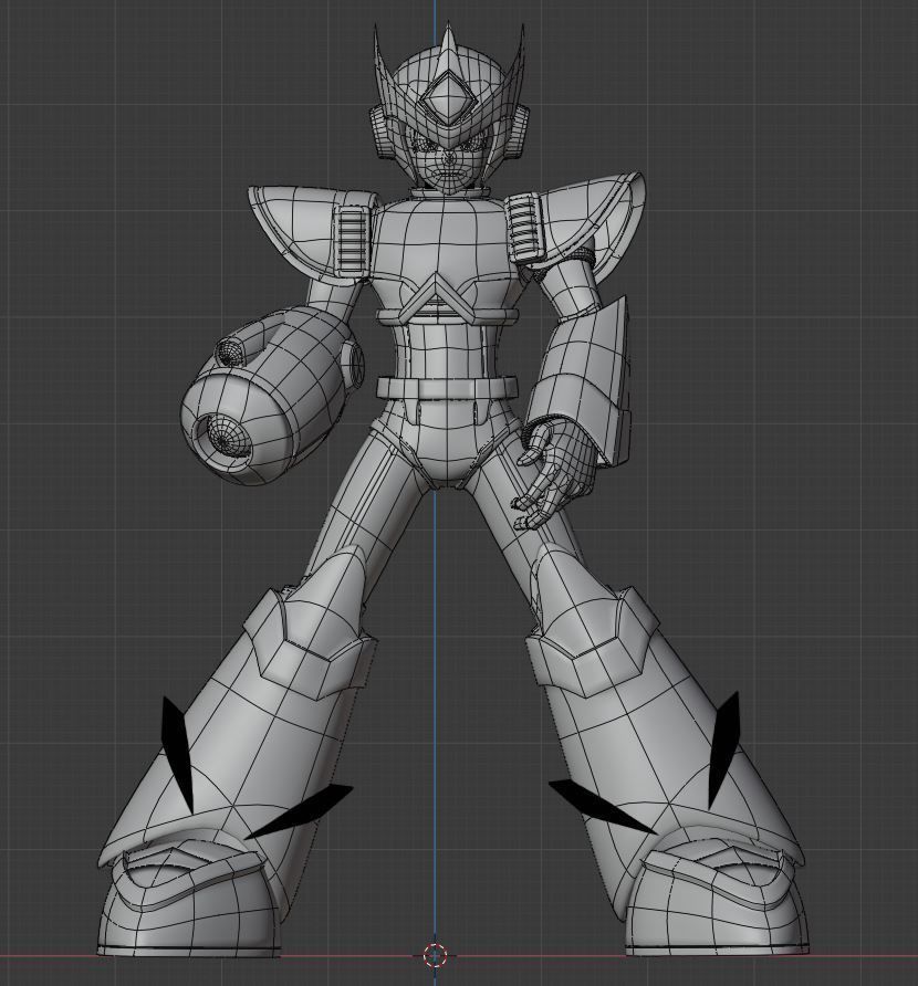 Megaman X Second Armor - Mega Man X2 3D model rigged | CGTrader