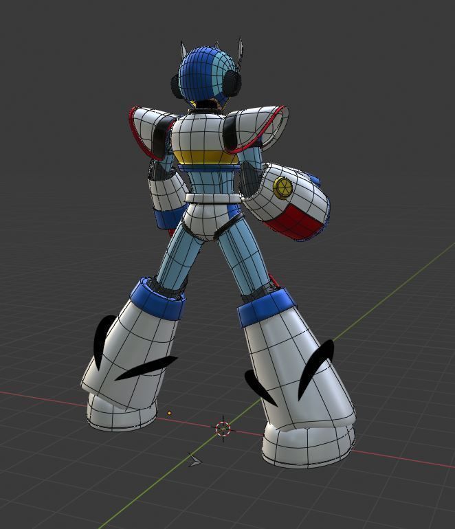 Megaman X Second Armor - Mega Man X2 3D model rigged | CGTrader