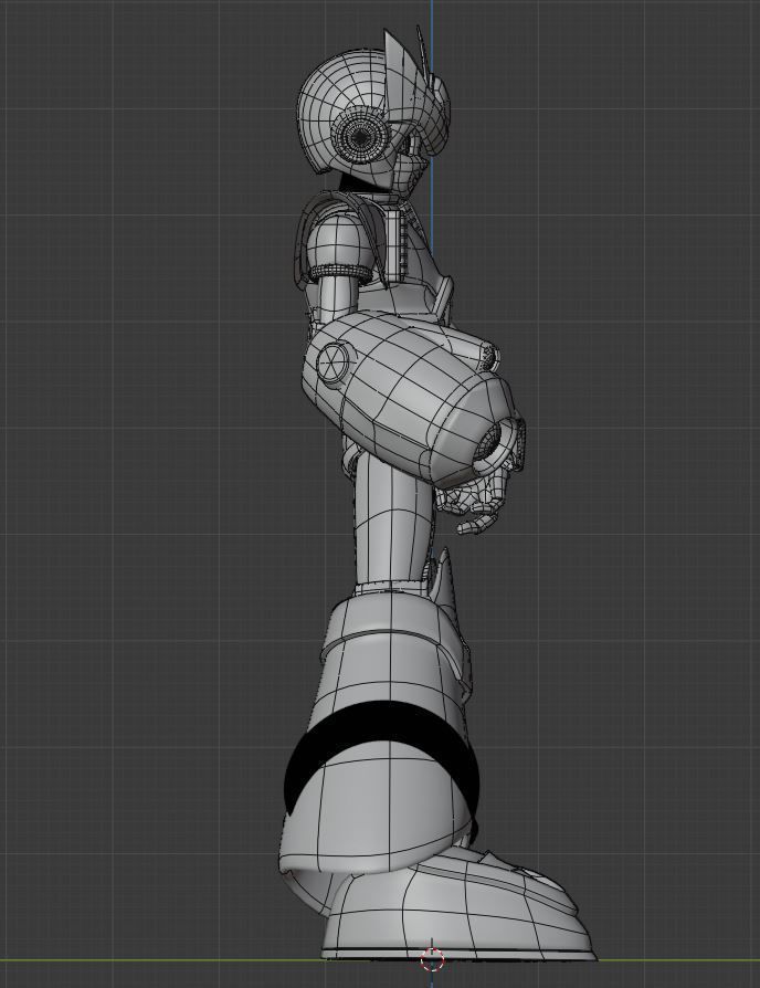 Megaman X Second Armor - Mega Man X2 3D model rigged | CGTrader