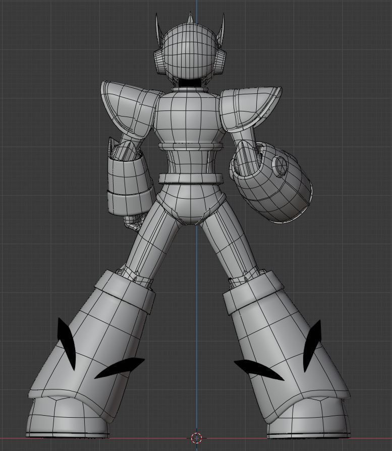 Megaman X Second Armor - Mega Man X2 3D model rigged | CGTrader