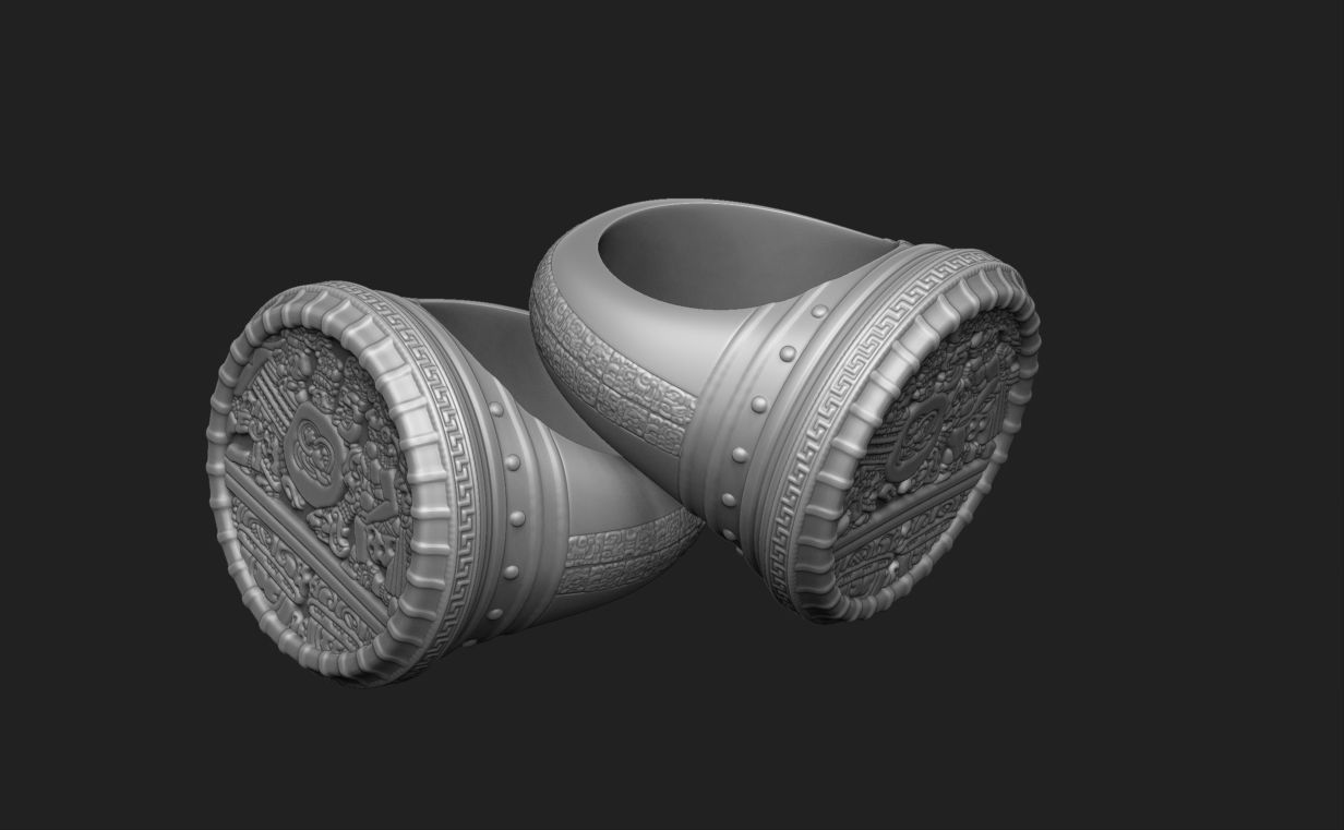 Mazan Inca Aztec Ring 220912 3D model 3D printable | CGTrader
