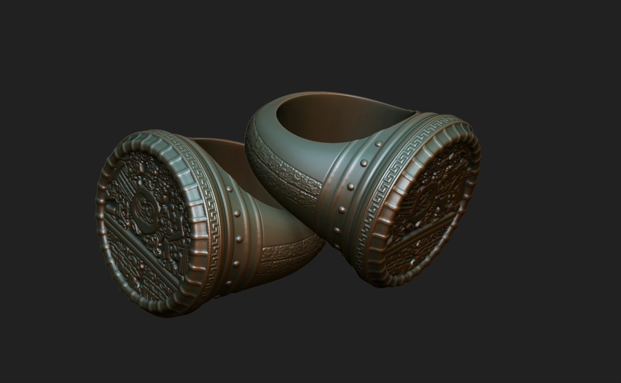 Mazan Inca Aztec Ring 220912 3D model 3D printable | CGTrader
