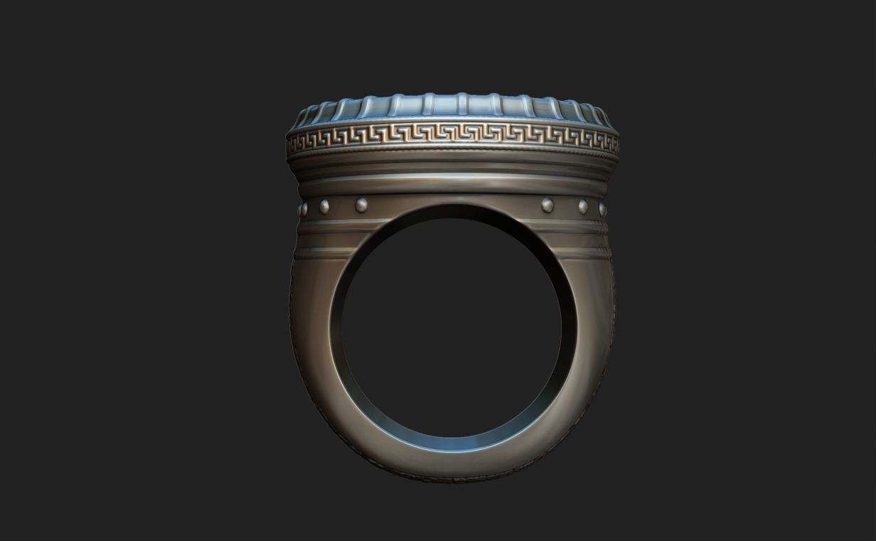 Mazan Inca Aztec Ring 220912 3D model 3D printable | CGTrader
