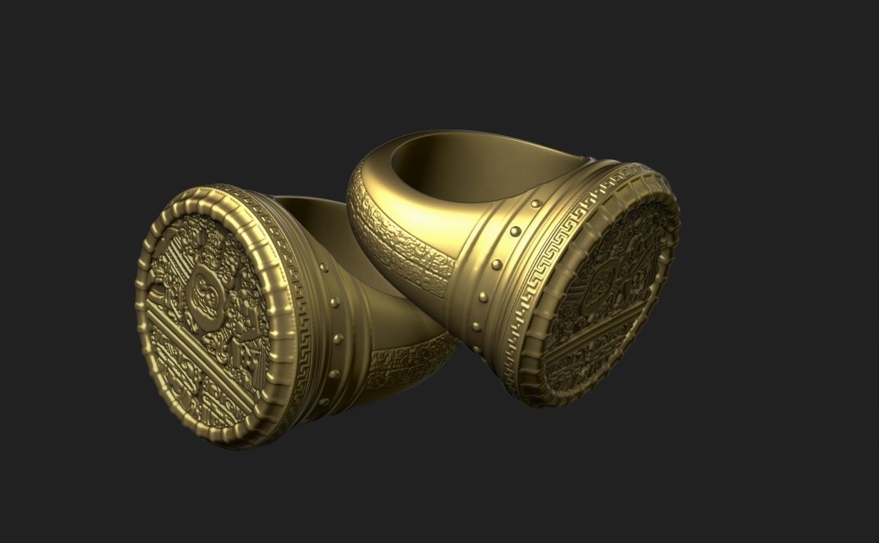 Mazan Inca Aztec Ring 220912 3D model 3D printable | CGTrader