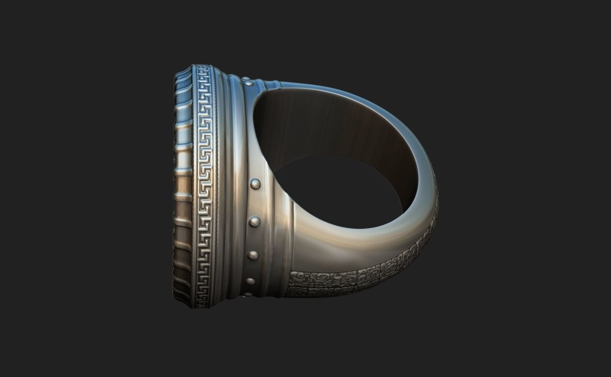 Mazan Inca Aztec Ring 220912 3D model 3D printable | CGTrader