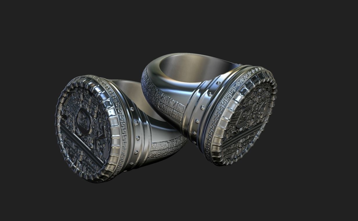 Mazan Inca Aztec Ring 220912 3D model 3D printable | CGTrader