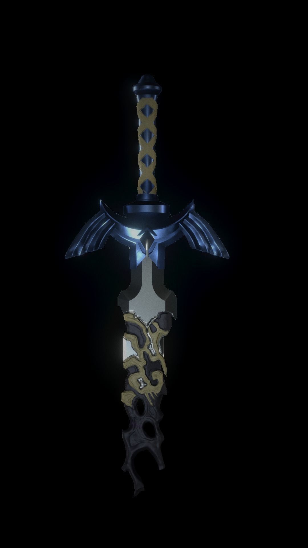 Corrupted Master Sword from Legend of Zelda Tears of the Kingdom 3D model 3D printable | CGTrader