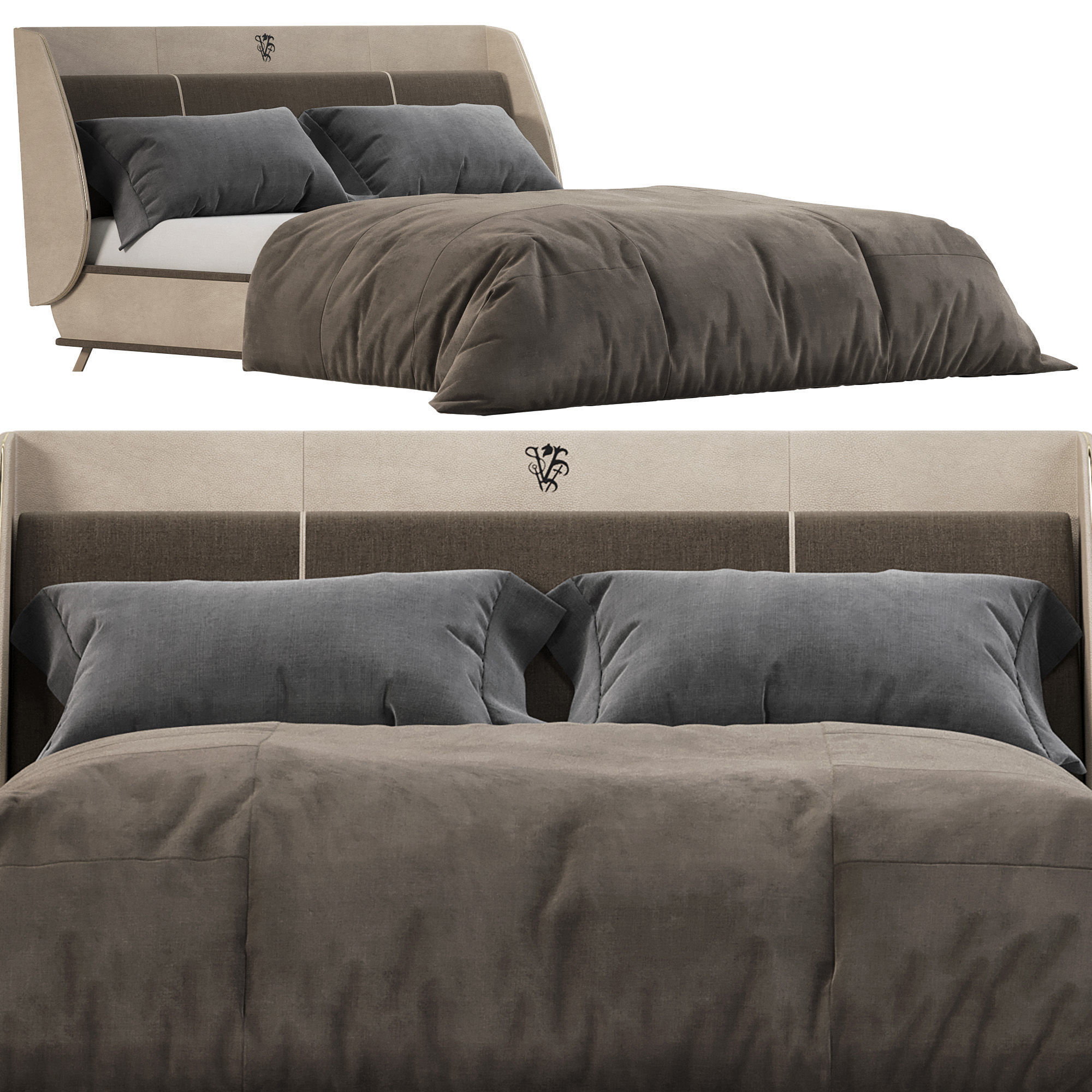 Le Comte Bed By Visionnaire 3D model | CGTrader