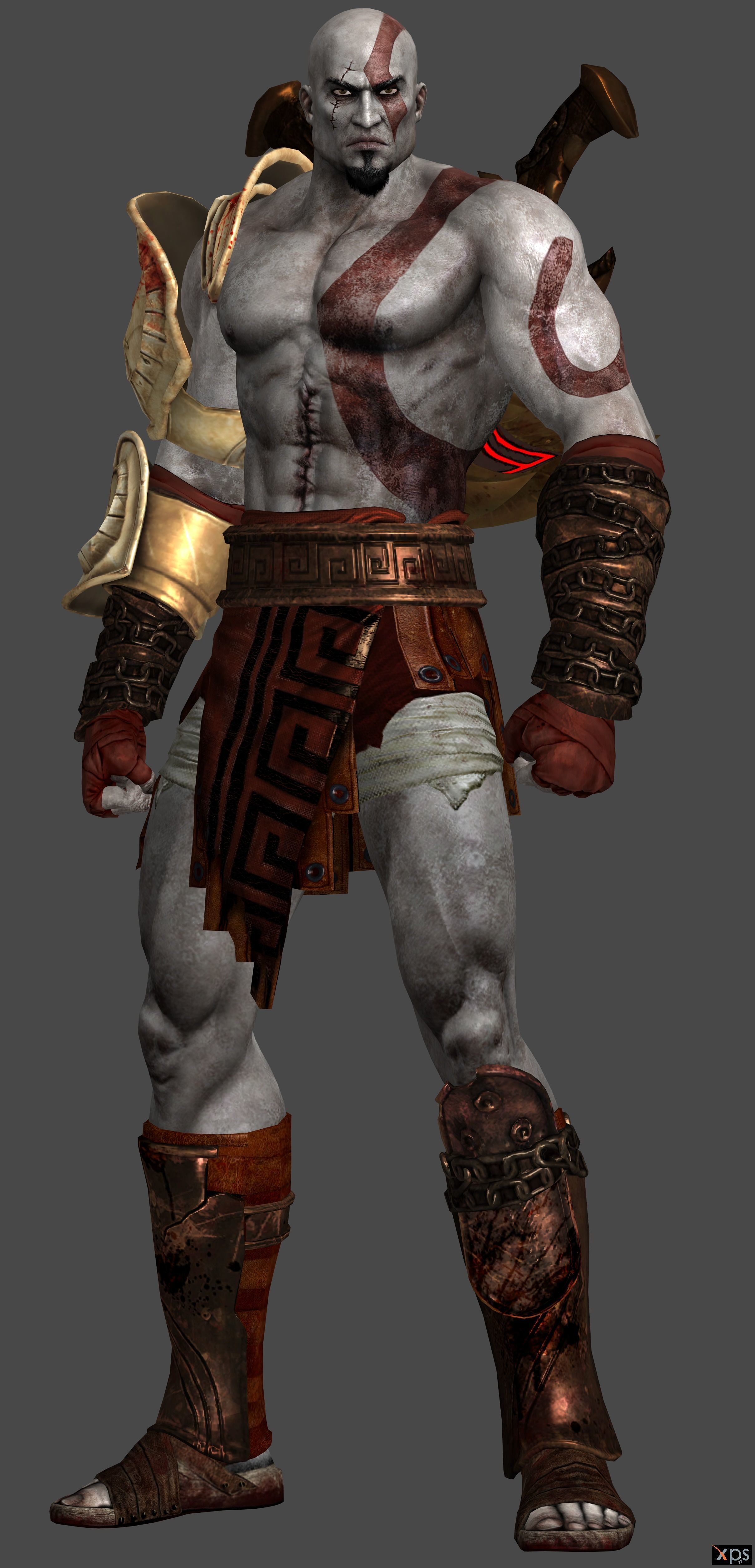 3D model Kratos god of war character VR / AR / low-poly | CGTrader