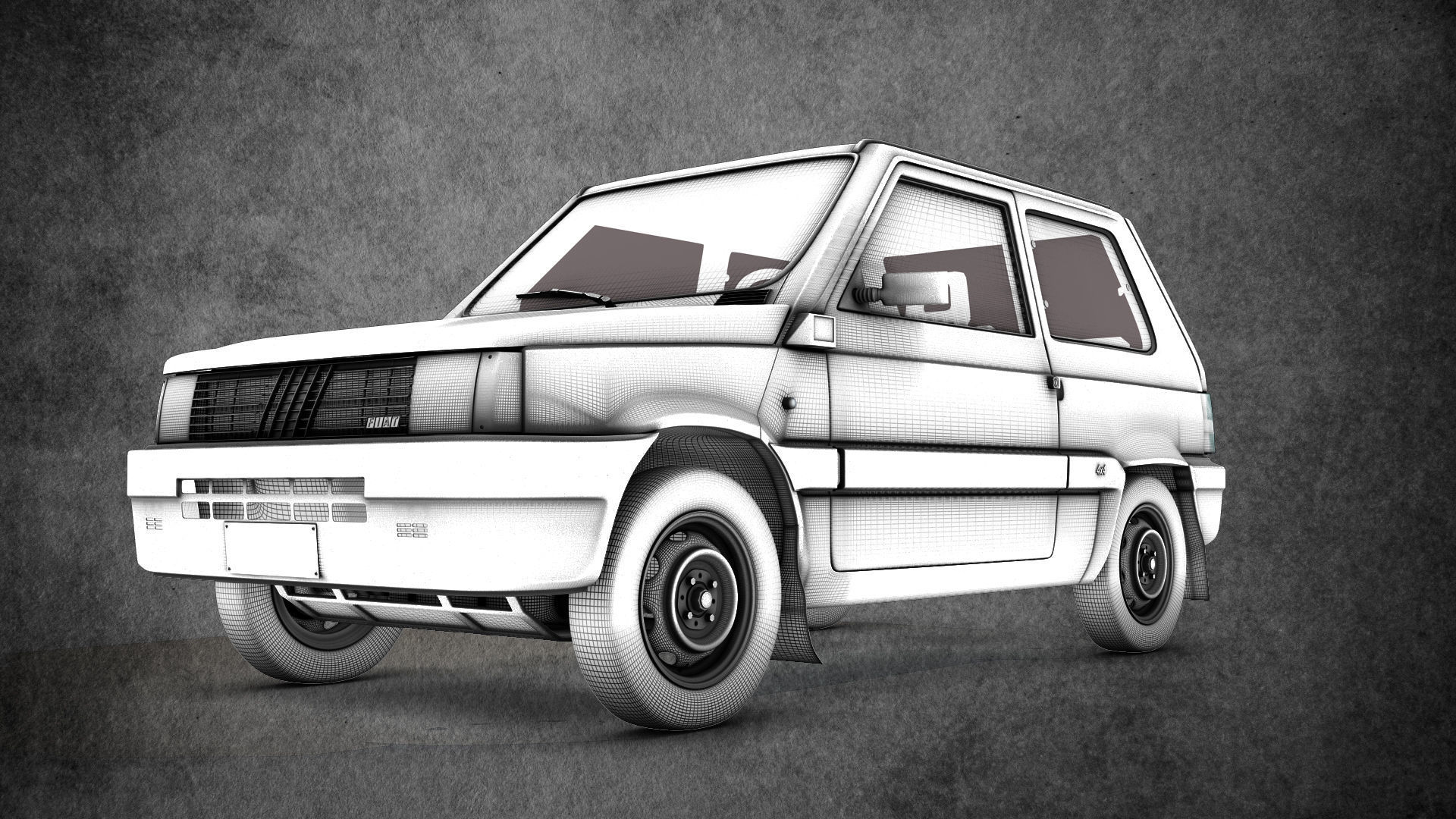 3D model Fiat Panda 4x4 1986 VR / AR / low-poly | CGTrader