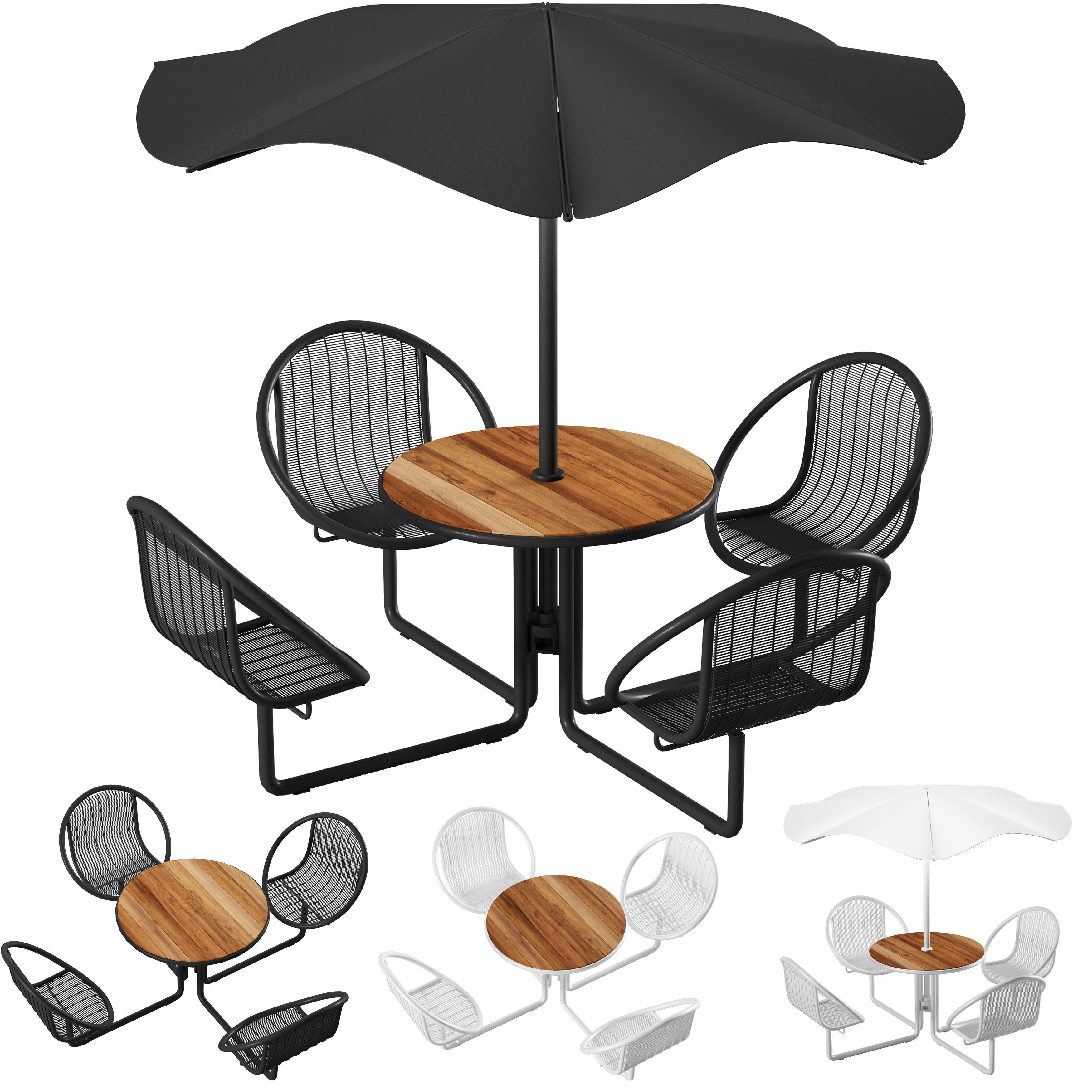 Carousel Picnic Table 3D model | CGTrader