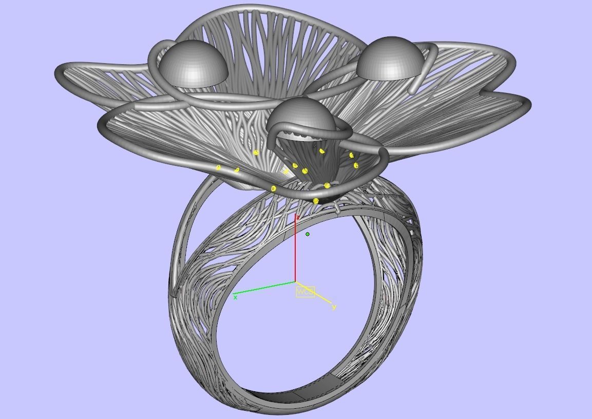 Three small pearl 3d printable filigree model 3D model 3D printable ...
