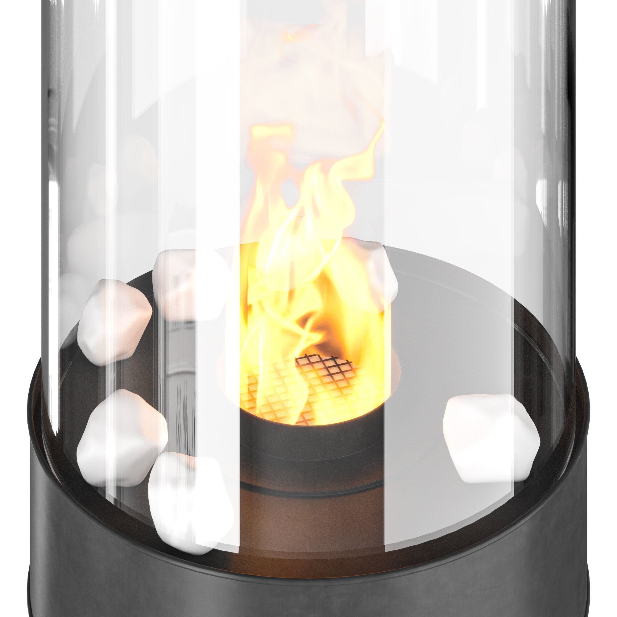 Planika CHANTICO GLASSFIRE - Fireplace 3D model | CGTrader