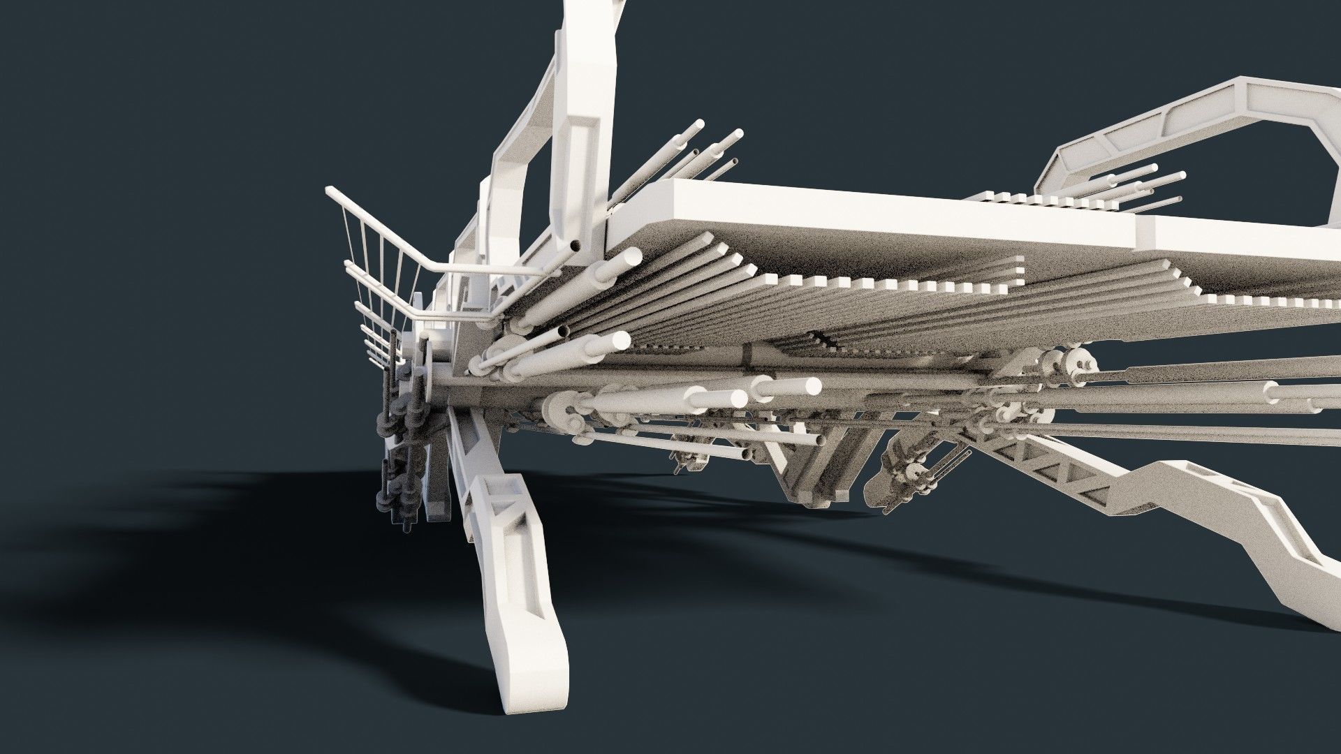 3D model Futuristic scifi Modular Bridge VR / AR / low-poly | CGTrader