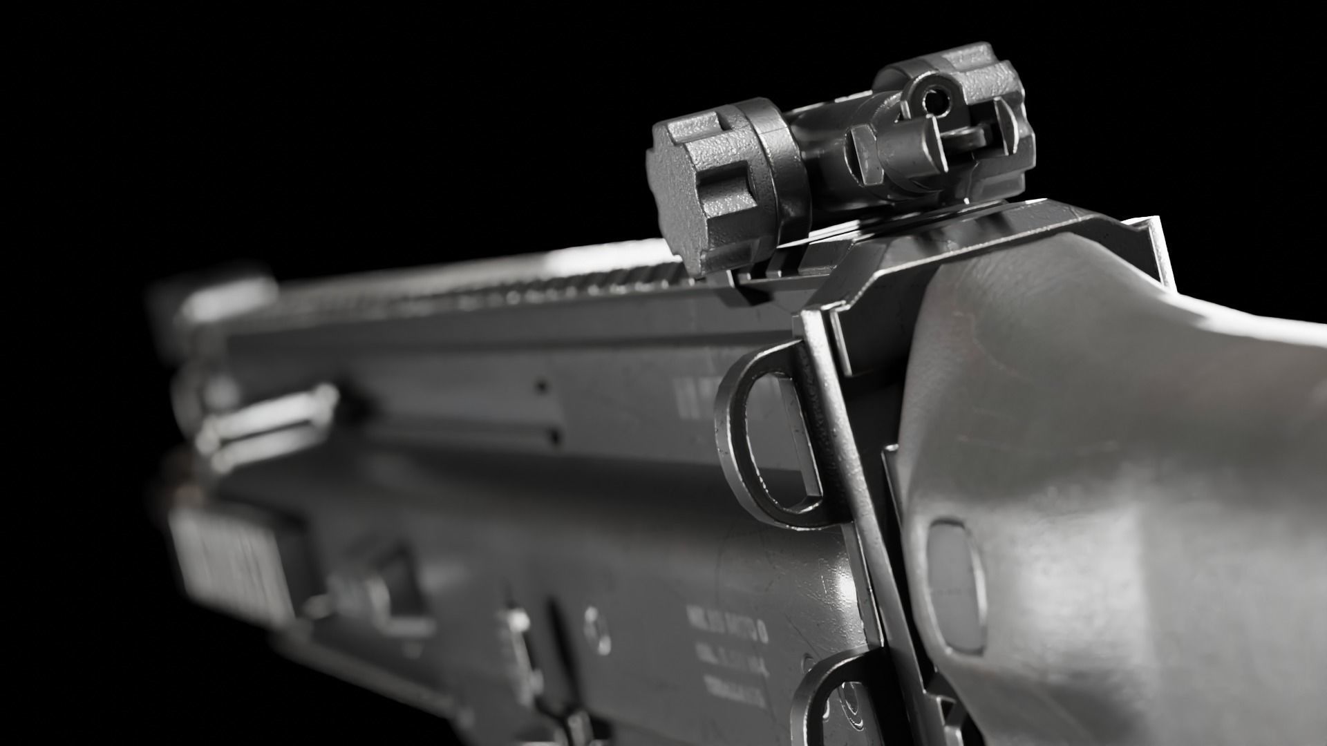 3D model Low Poly FN SCAR Assault Rifle VR / AR / low-poly | CGTrader