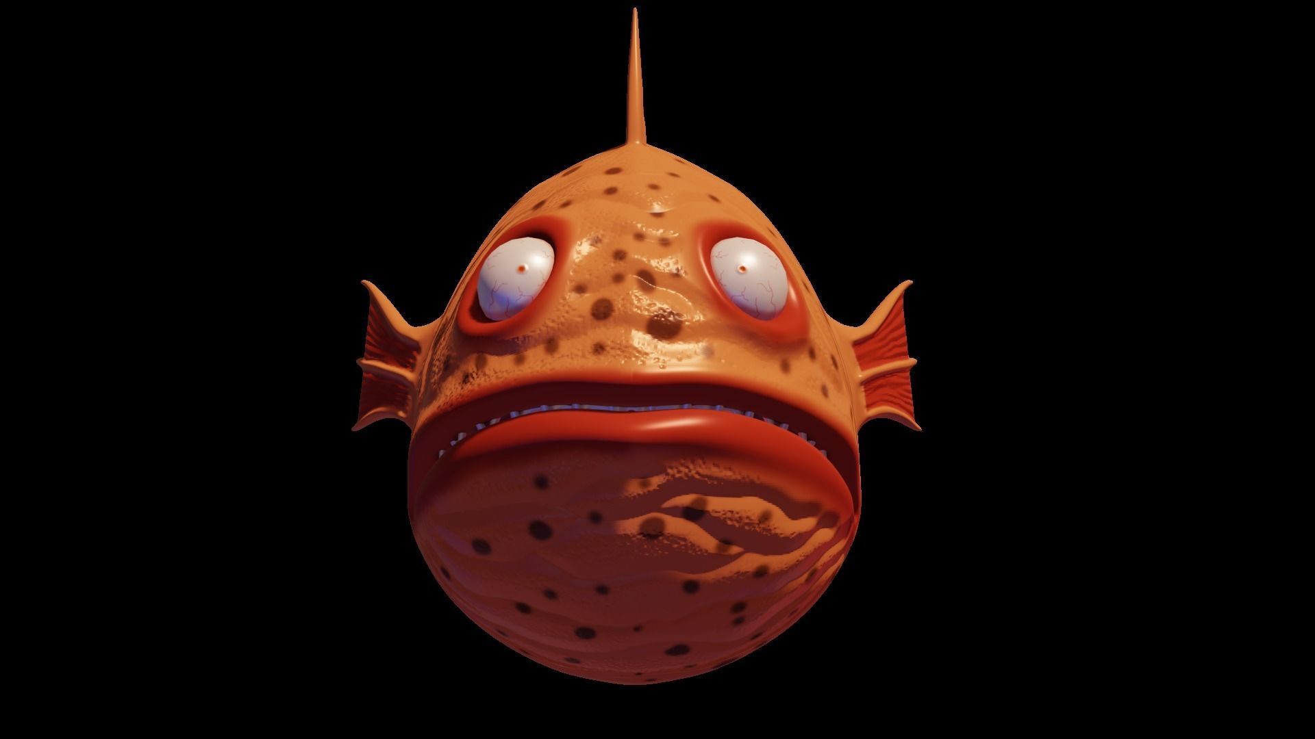3D model creepy fish VR / AR / low-poly | CGTrader