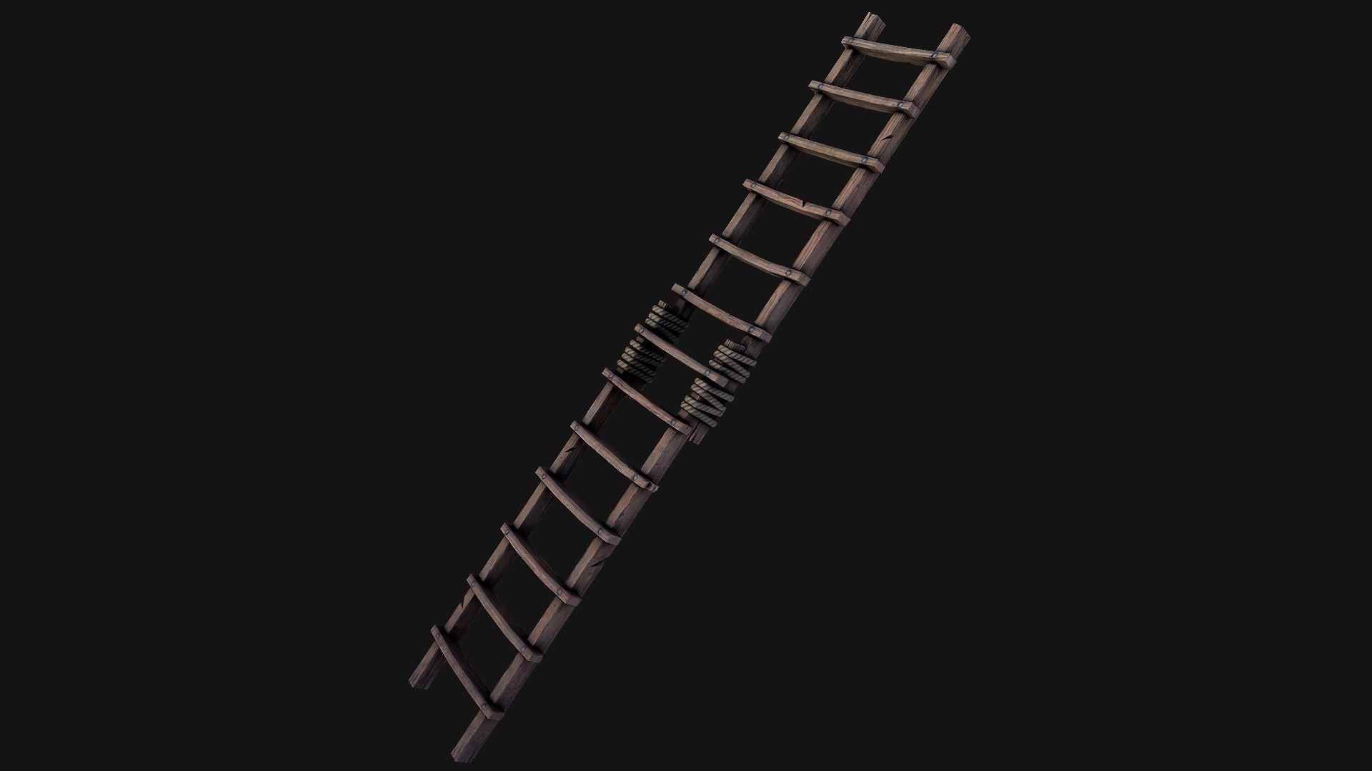 3D model Ladder wooden VR / AR / low-poly | CGTrader