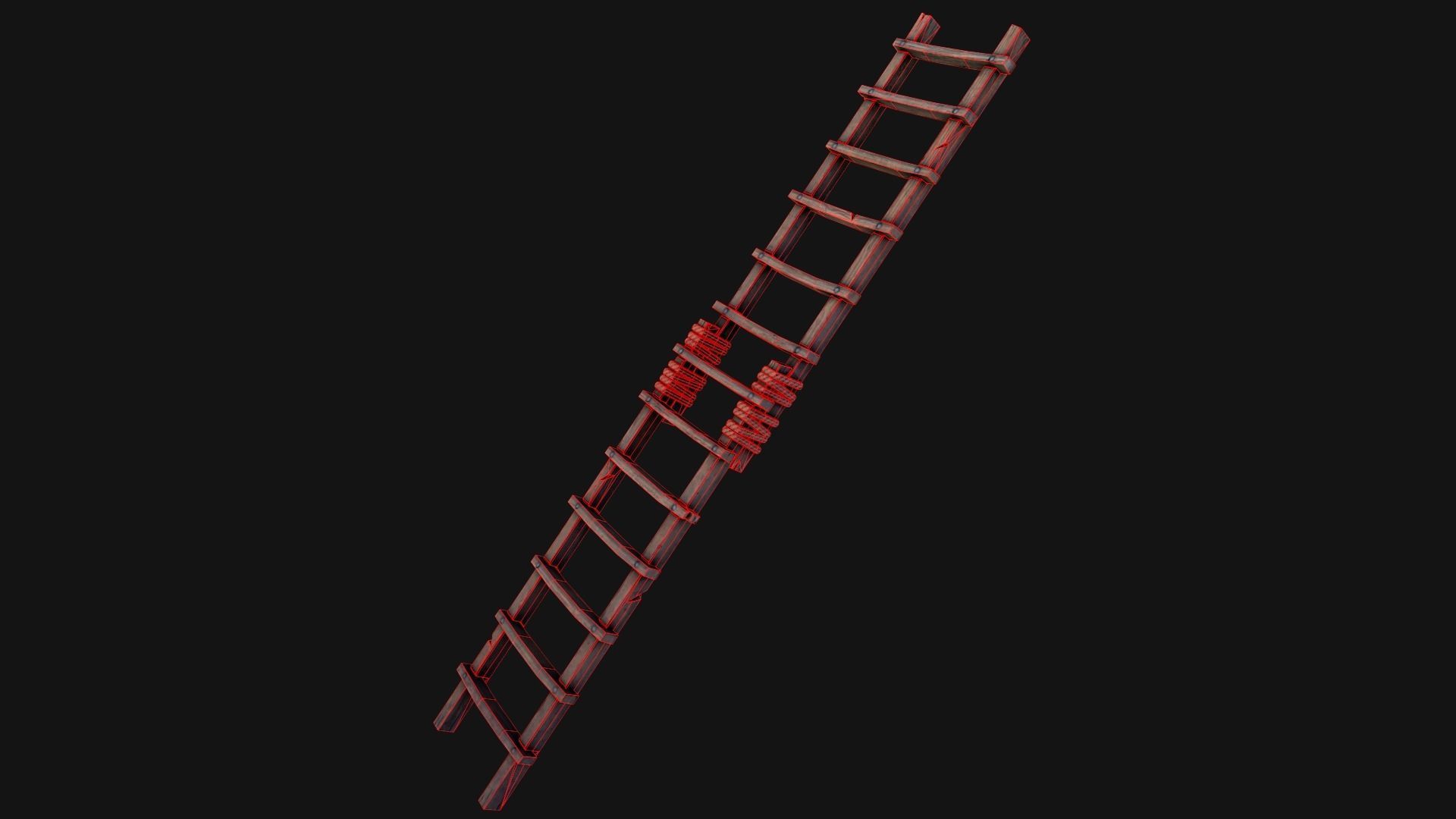 3D model Ladder wooden VR / AR / low-poly | CGTrader