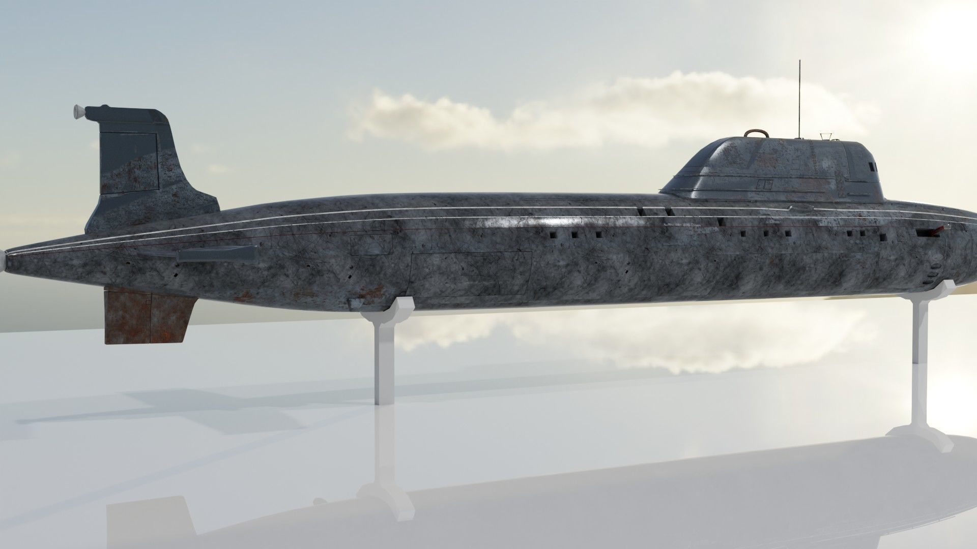 Submarine 3D model | CGTrader