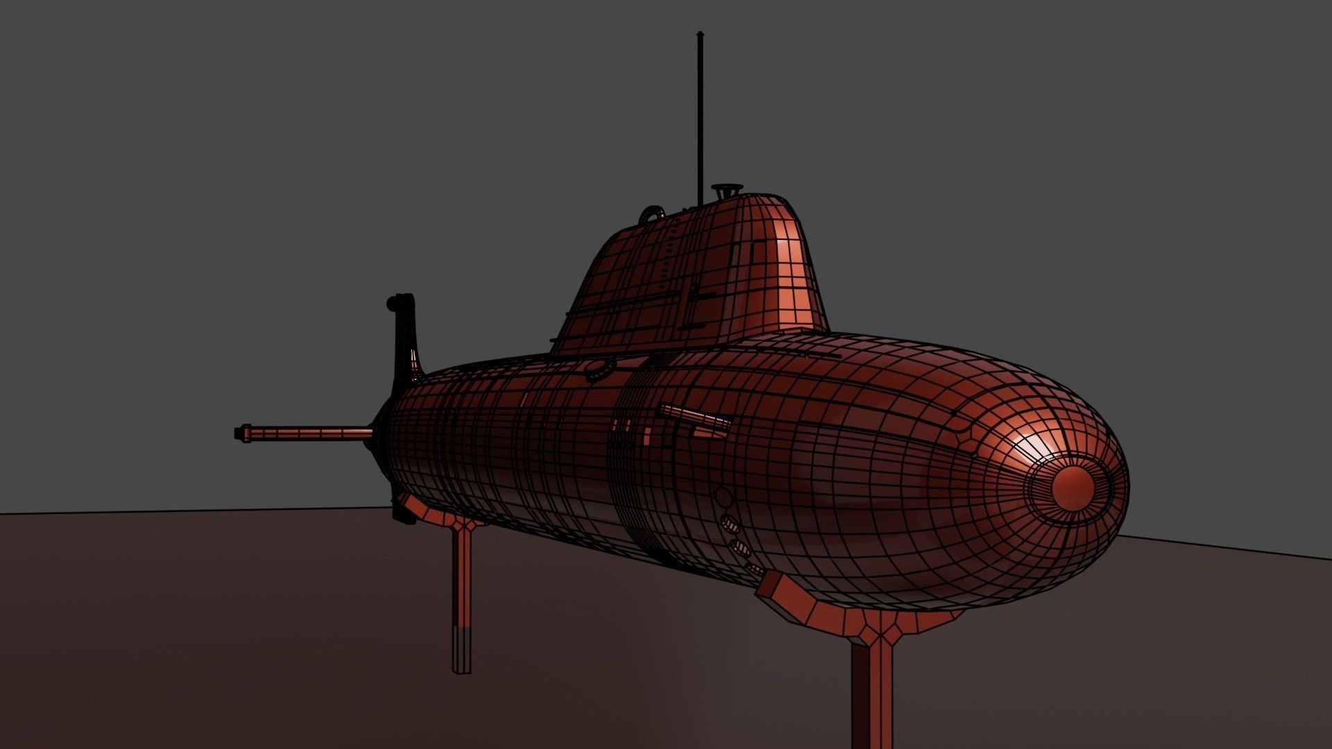 Submarine 3D model | CGTrader