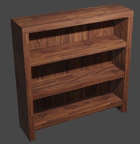 Mahogany Bookshelf free VR / AR / low-poly 3D model | CGTrader