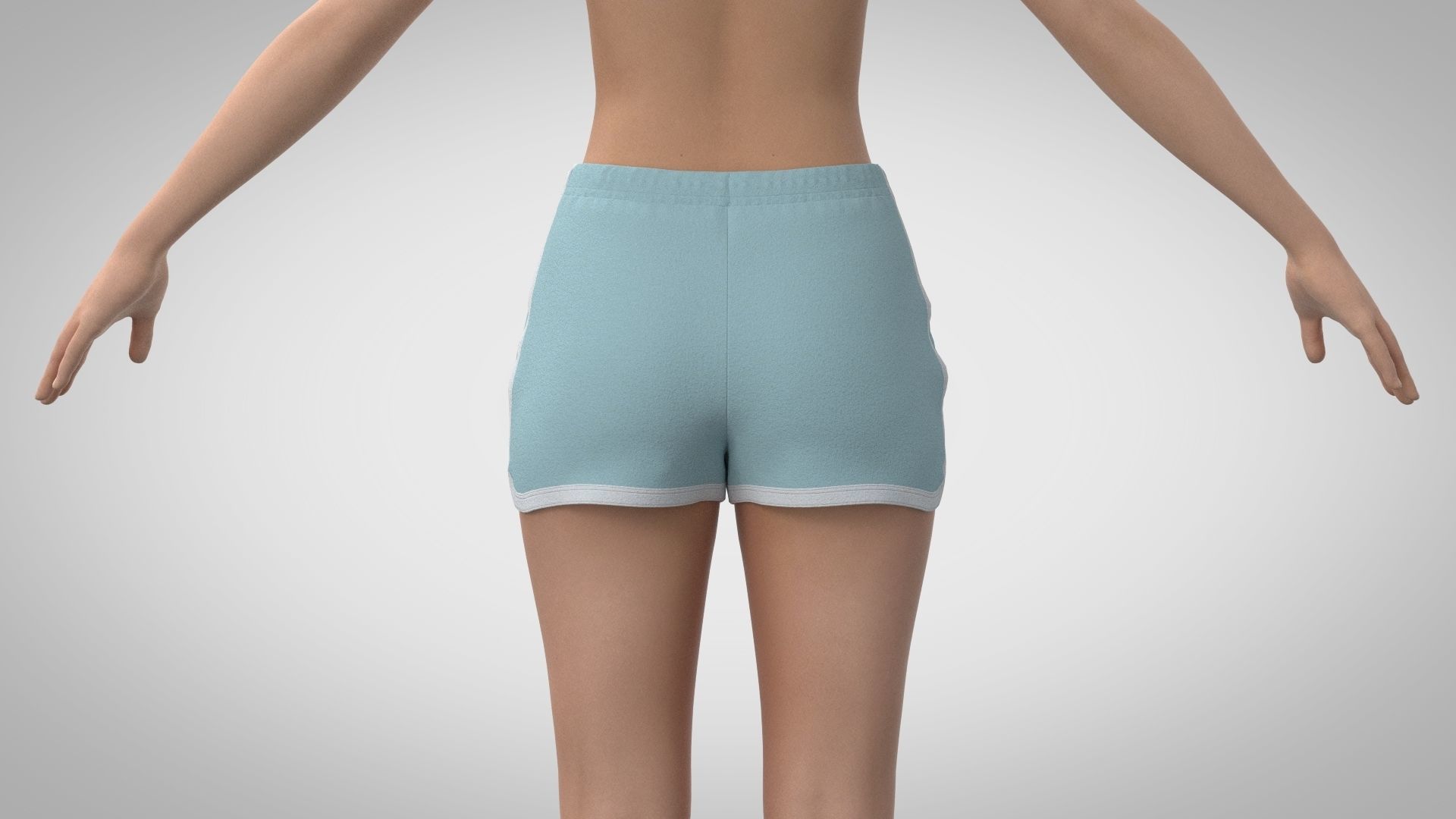 Cotton Shorts 3D model | CGTrader