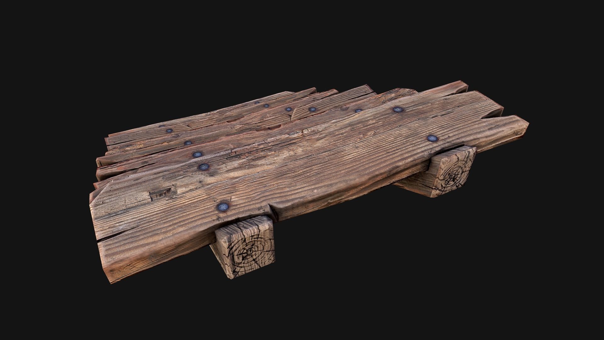 3D model Medieval Wooden Stairs threshold VR / AR / low-poly | CGTrader