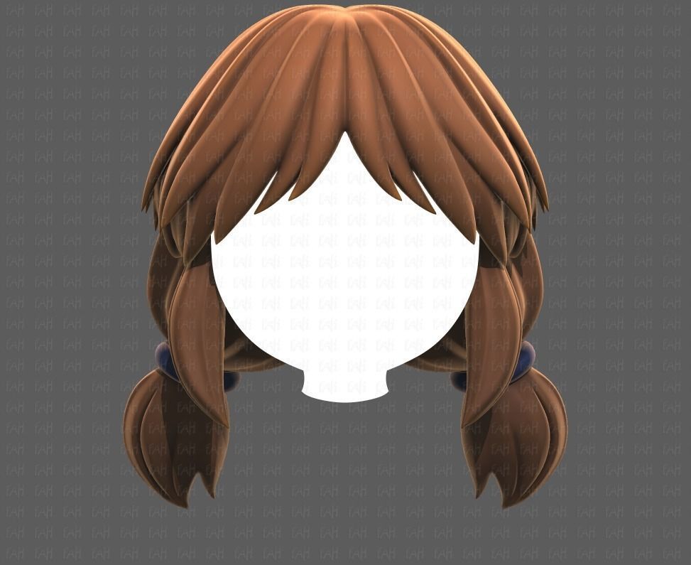 3D model Base Hair for girl V31 VR / AR / low-poly | CGTrader