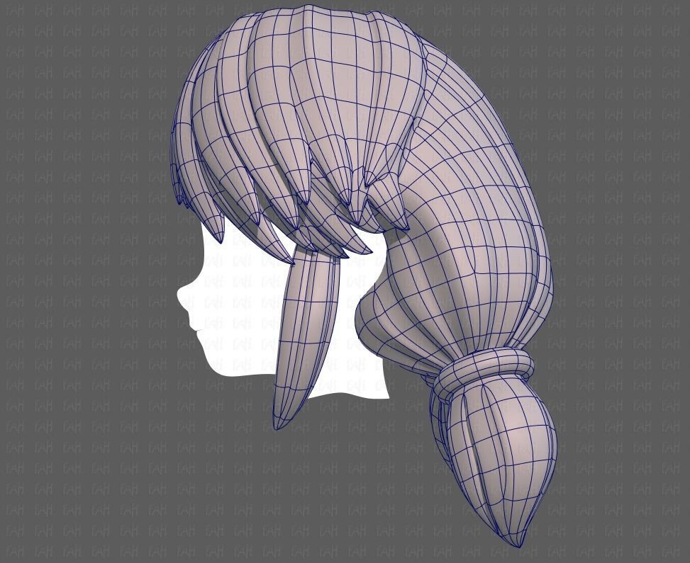 3D model Base Hair for girl V31 VR / AR / low-poly | CGTrader