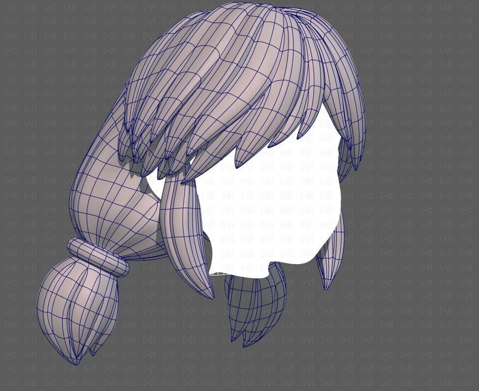 3D model Base Hair for girl V31 VR / AR / low-poly | CGTrader
