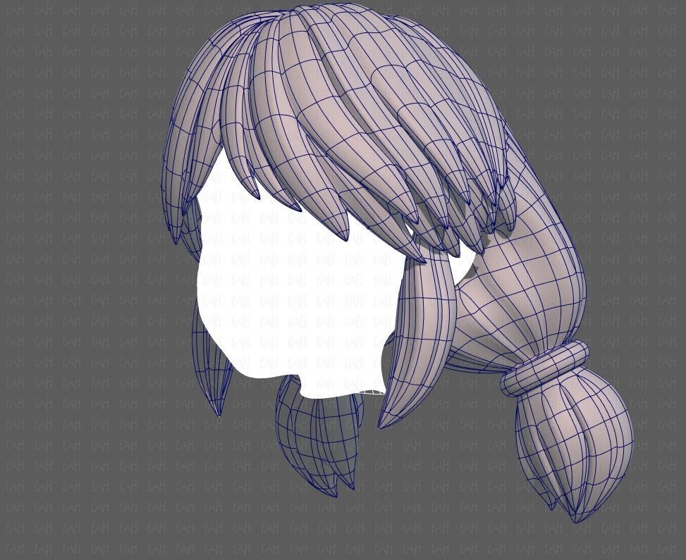 3D model Base Hair for girl V31 VR / AR / low-poly | CGTrader