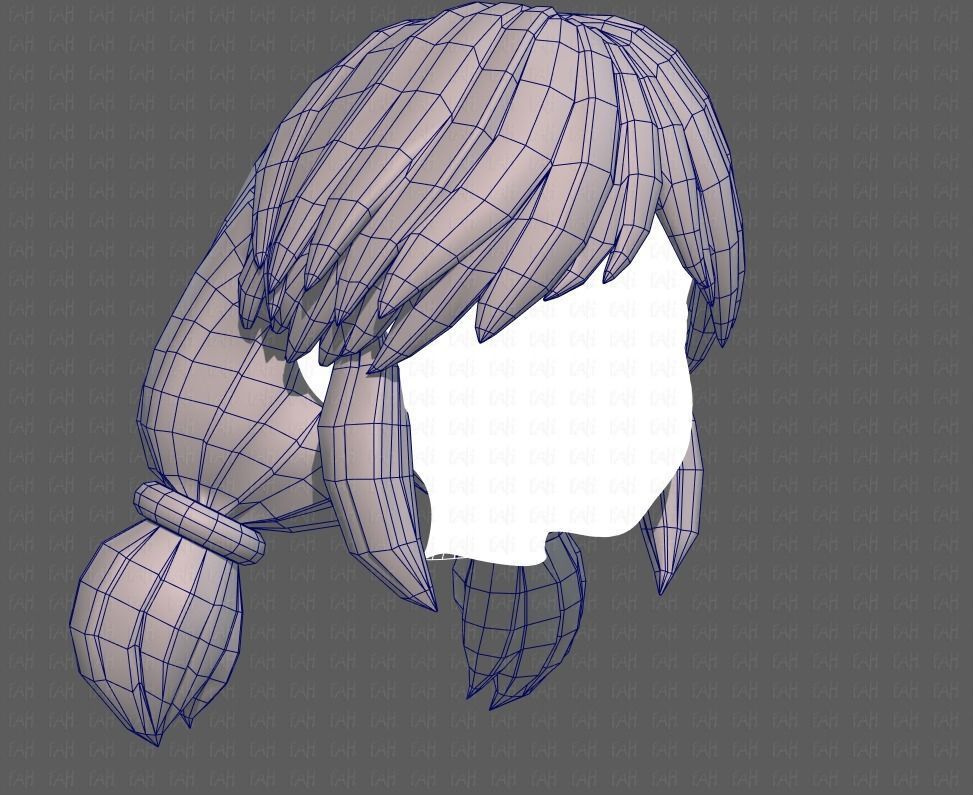 3D model Base Hair for girl V31 VR / AR / low-poly | CGTrader