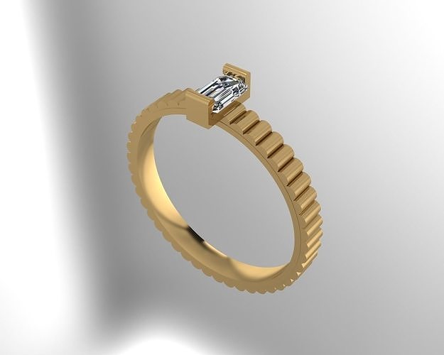 Ring Gold 3D model 3D printable | CGTrader