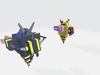 Flying bee drone for war free VR / AR / low-poly 3D model animated ...